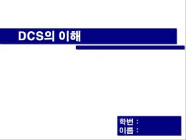DCS의 이해 레포트 자료-1페이지