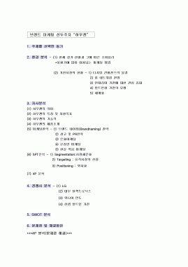 마케팅에 성공한 하우젠 SWOT분석-1페이지