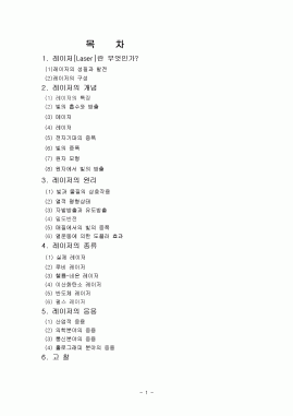 레이저[Laser] 레포트 자료-1페이지