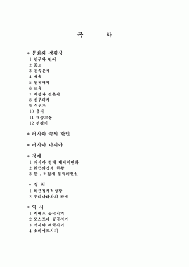 러시아 문화와 흐름-1페이지