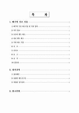 배구 기초기능과 규칙-1페이지