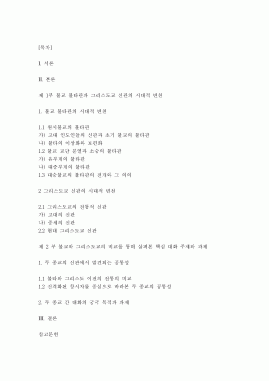 불교의 불타관과 그리스도교의 신관 비교-1페이지