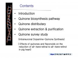 quinone 에 대해서-1페이지