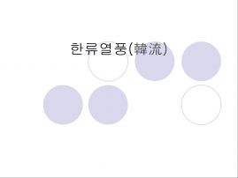 한류열풍과 레포트 자료-1페이지
