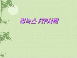 리눅스 FTP서버-1페이지