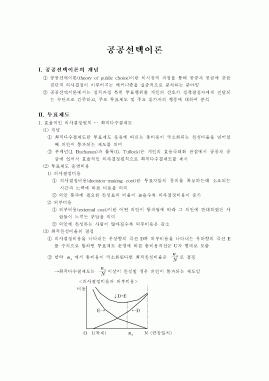 [재정학] 공공선택이론-1페이지