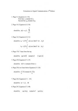 digital communication 4th Proakis solution-1페이지