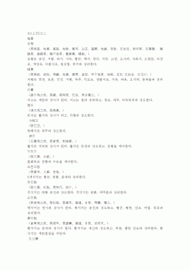 본초강목 석3 석4 석5 충부 한문 및 한글번역-1페이지