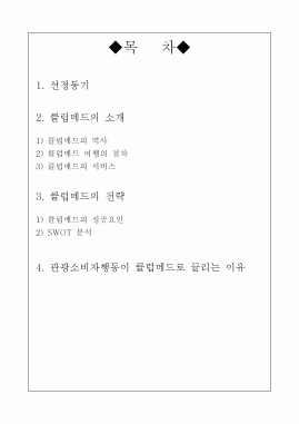 관광리조트 Club Med의 전략-1페이지