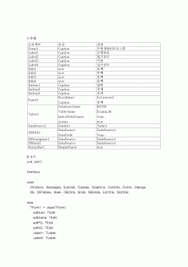 수험생 프로그램( 델파이)-1페이지