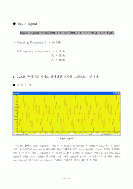 FIR / IIR Filter 레포트 자료-1페이지