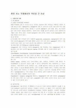 흔히 쓰는 약제에서의 약인성 간 손상-1페이지