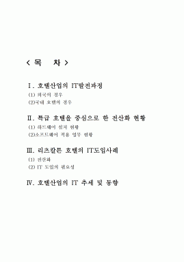 호텔 산업에서의 IT발전-1페이지