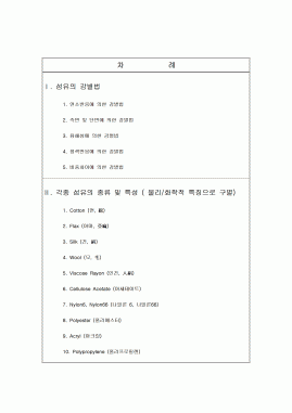 섬유의 감별법-1페이지