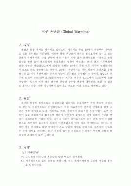 [자연환경]지구 온난화 (Global Warming)-1페이지