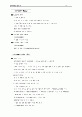 SAP2000맛보기 레포트 자료-1페이지