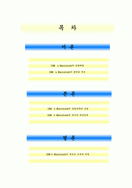 IBM & Macintosh 레포트 자료-1페이지