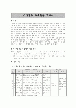 위식도 역류질환(gastroesophageal reflux disorder; GERD) 환아 casestudy-1페이지