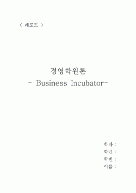 비지니스 인큐베이터-1페이지
