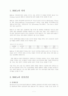 BRICs 브릭스 경제-1페이지
