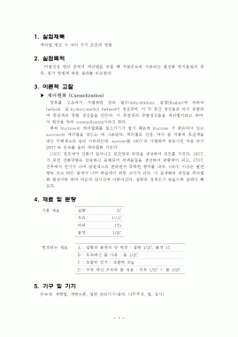 캐러멜 제조 시 여러 가지 조건의 영향-1페이지