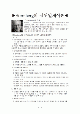 Sternberg의 삼위일체이론-1페이지