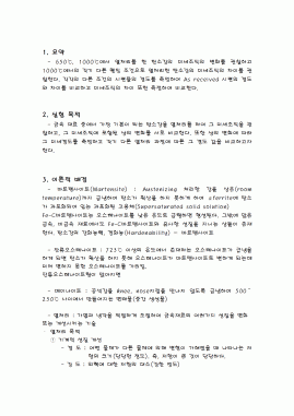 탄소강의 결정입도 및 미세 특성 - 열처리-1페이지