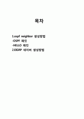 OSPF 네이버생성방법-1페이지