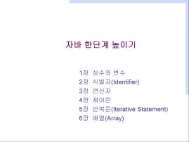 [컴퓨터 공학]자바 한단계 높이기-1페이지