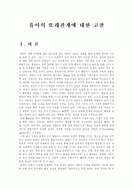 (유아사회교육E형)유아의 또래관계에 대한 고찰-1페이지