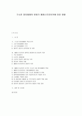 구소련 정치체제의 변화가 페레스트로이카에 미친 영향-1페이지