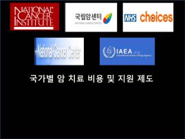 국가별 암 치료 비용 및 지원 제도.PPT자료-1페이지