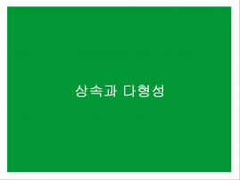 상속과 다형성-1페이지