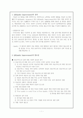 간관실습(QI) 레포트 자료-1페이지