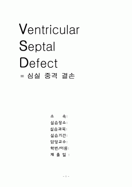 NICU VSD 컨퍼자료 입니다.-1페이지