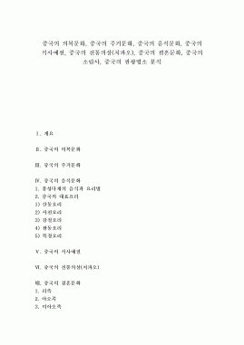[중국][중국문화][중국의 문화][음식][결혼][소림사][관광명소]중국의 의복문화, 중국의 주거문화, 중국의 음식문화, 중국의 식사예절, 중국의 전통의상(치파오), 중국의 결혼문화, 중국의 소림사, 중국의 관광명소-1페이지