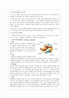 뇌동맥류 case 레포트 자료-1페이지