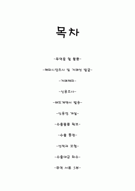 무역 계획, 나만의 무역, 무역 절차-1페이지