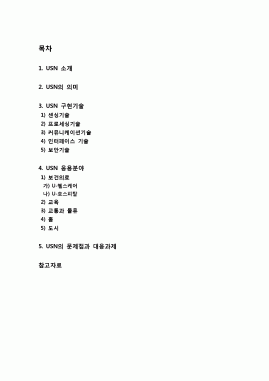 [USN]유비쿼터스 센서 네트워크(usn) 기술의 정의 및 개념 이해, usn(Ubiquitous sensor network)의 다양한 응용분야, usn 문제점과 해결과제(RFID/USN)-1페이지