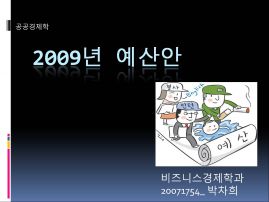2009년 정부예산-1페이지