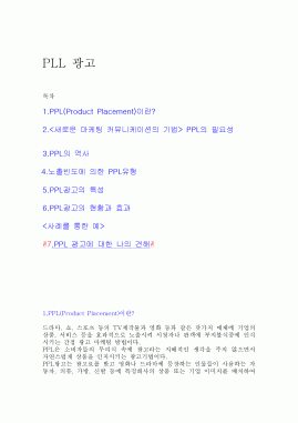 PPL(Product Placement) 광고-1페이지