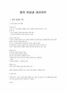 법의 이념과 권리의무-1페이지
