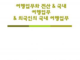 [인문과학] 여행 업무와 전산-1페이지