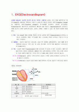 EKG의 이해 레포트 자료-1페이지