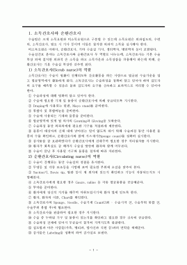 소독간호사와 순환간호사, 소독과 멸균-1페이지