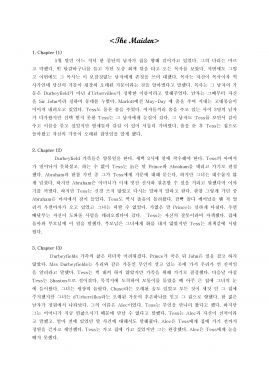 Tess of the dUrbervilles 챕터 요약 전체요약 감상-1페이지