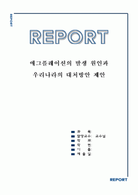 애그플레이션의 발생 원인과 우리나라의 대처 방안 제안-1페이지