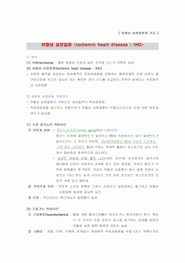 허혈성 심장질환 간호-1페이지