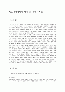  G20정상회의의 성과 및  향후과제00-1페이지