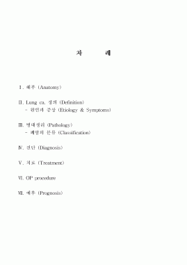 lobectomy 레포트 자료-1페이지